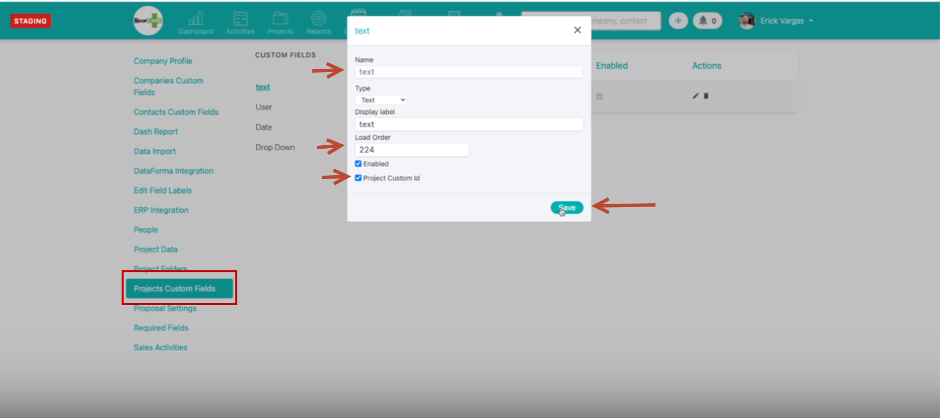 Custom project ID Foundation Software