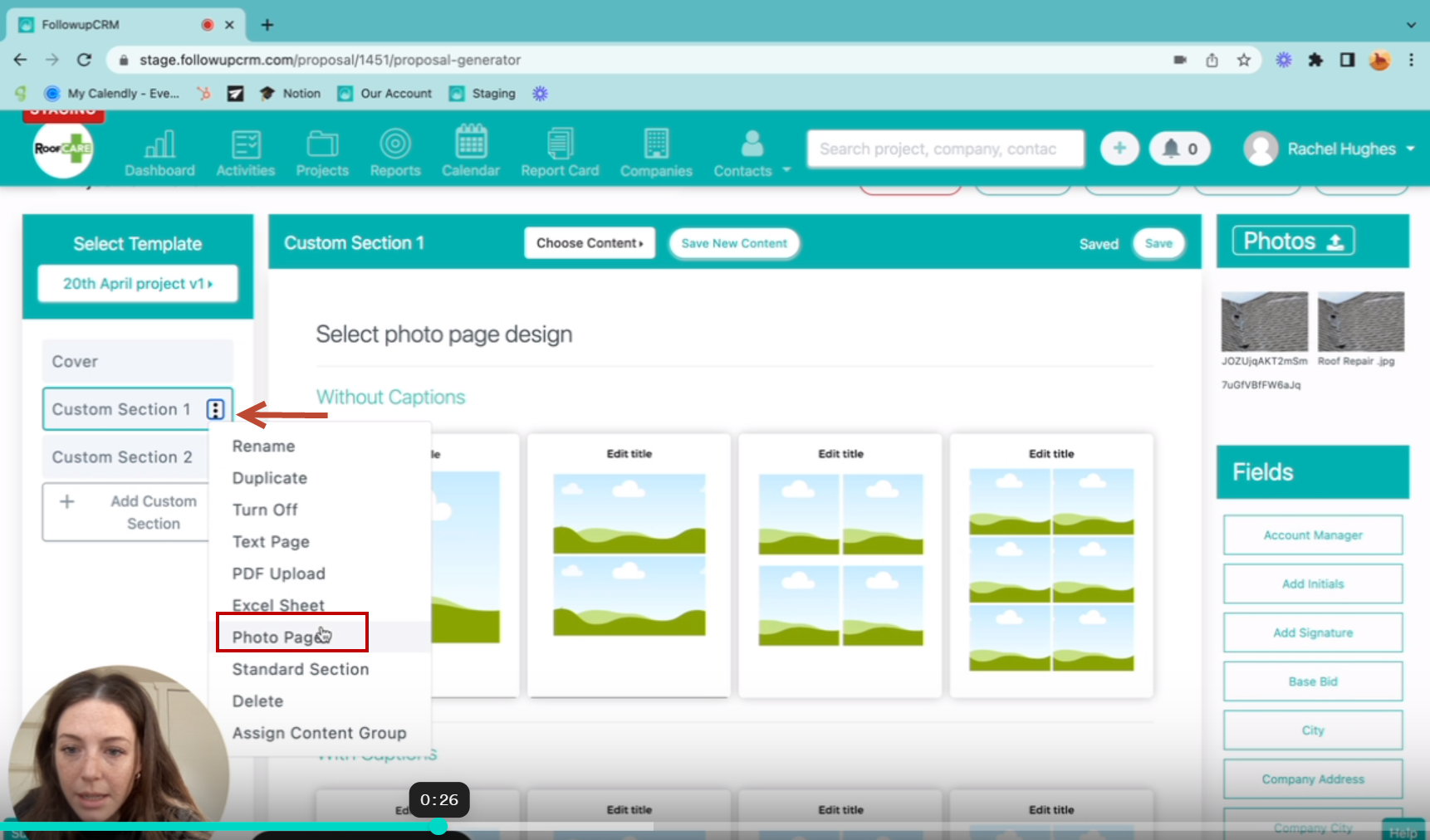 How to Use Photos with Editable Captions