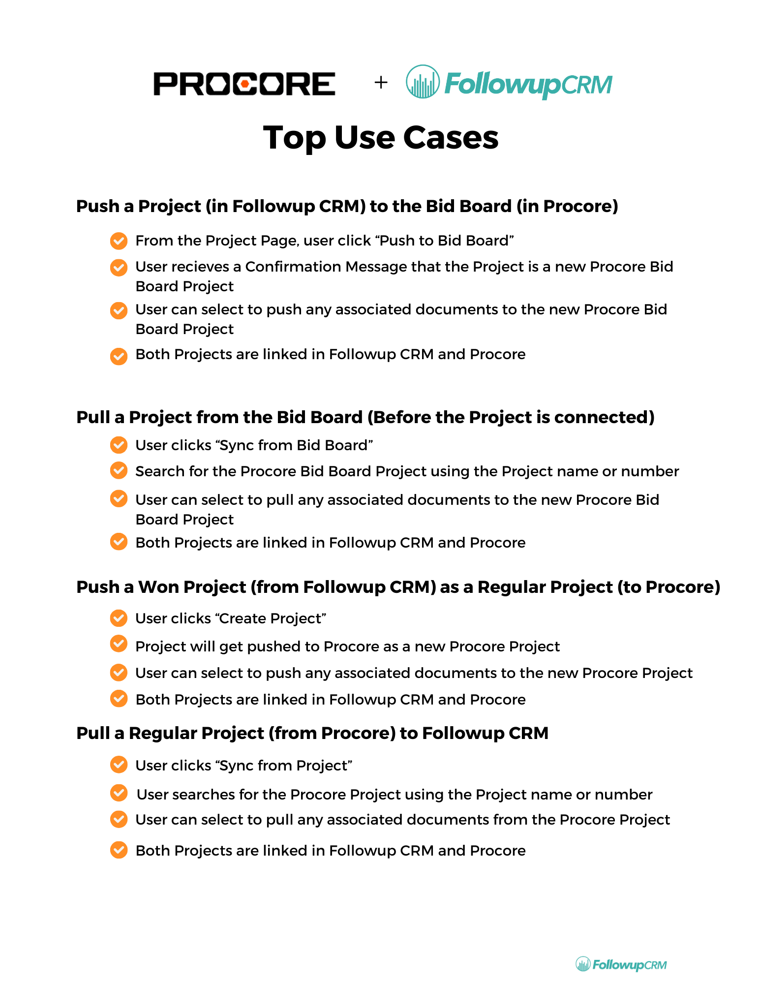 Procore Integration Mapping