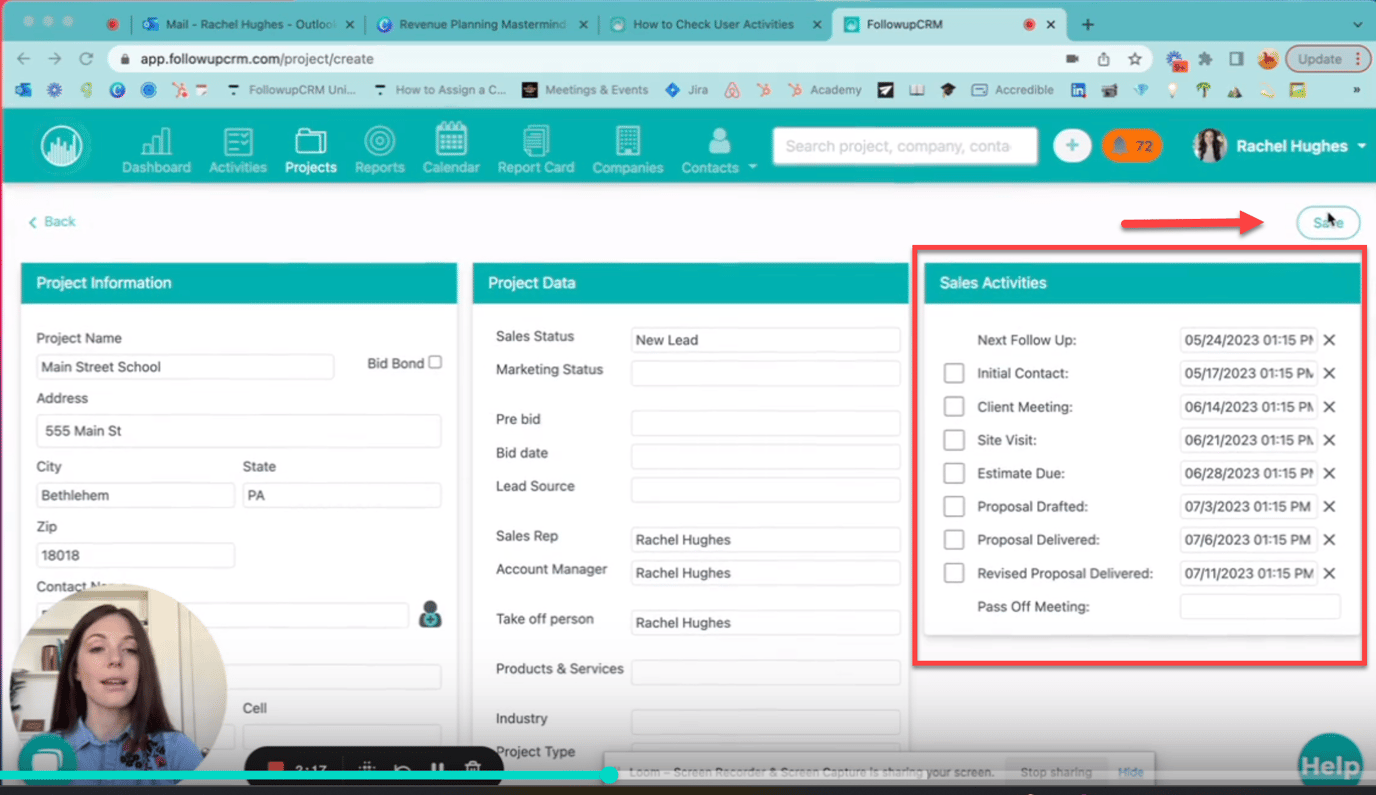 Sales Activities Feature Overview
