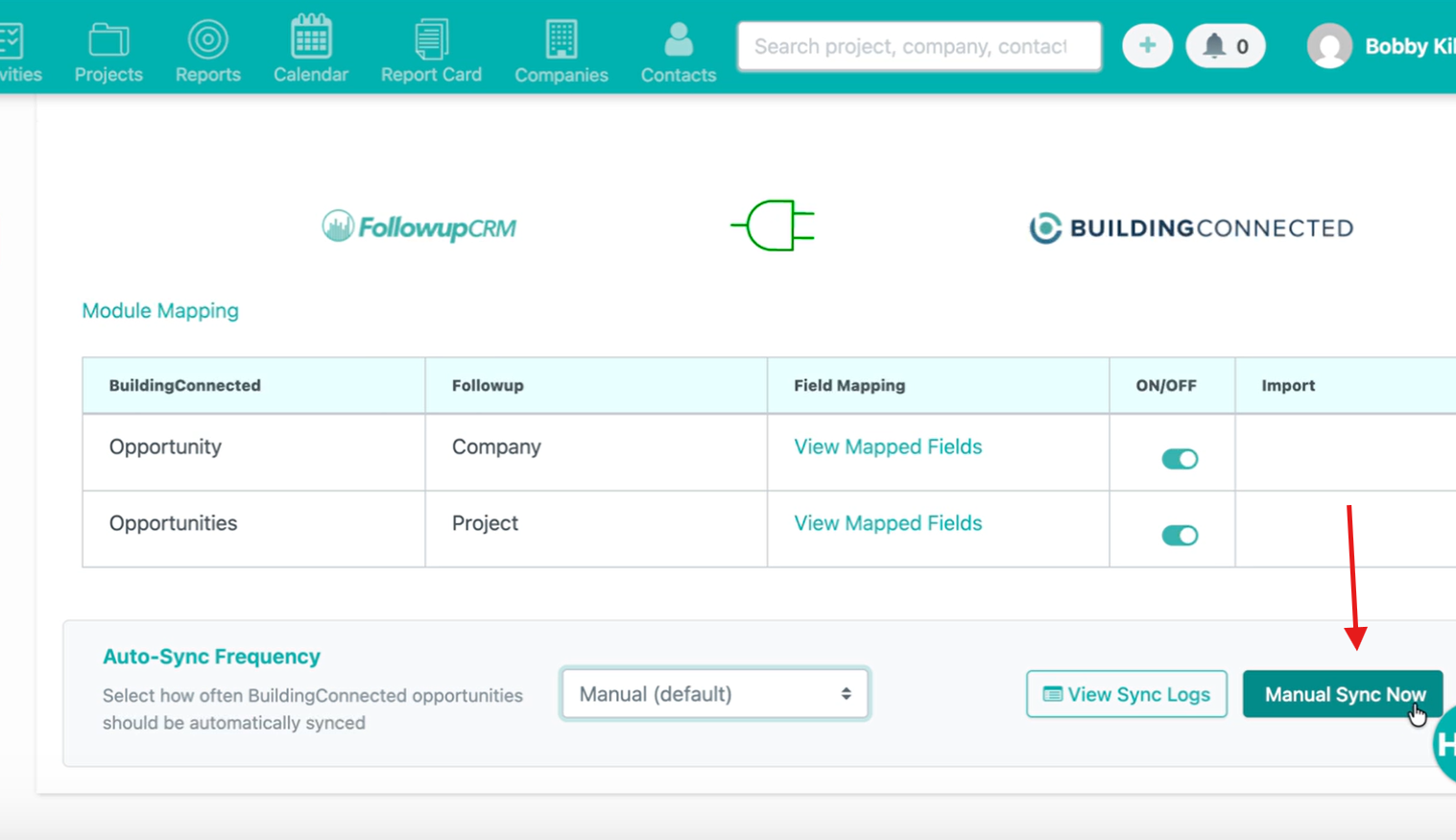 How to Set up a Scheduled Sync with BuildingConnected