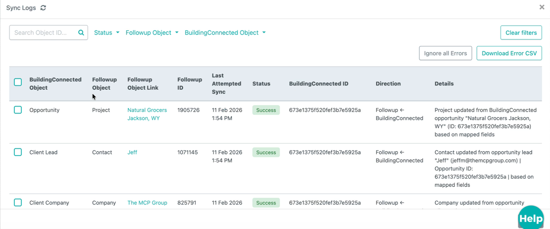 How to Set up a Scheduled Sync with BuildingConnected