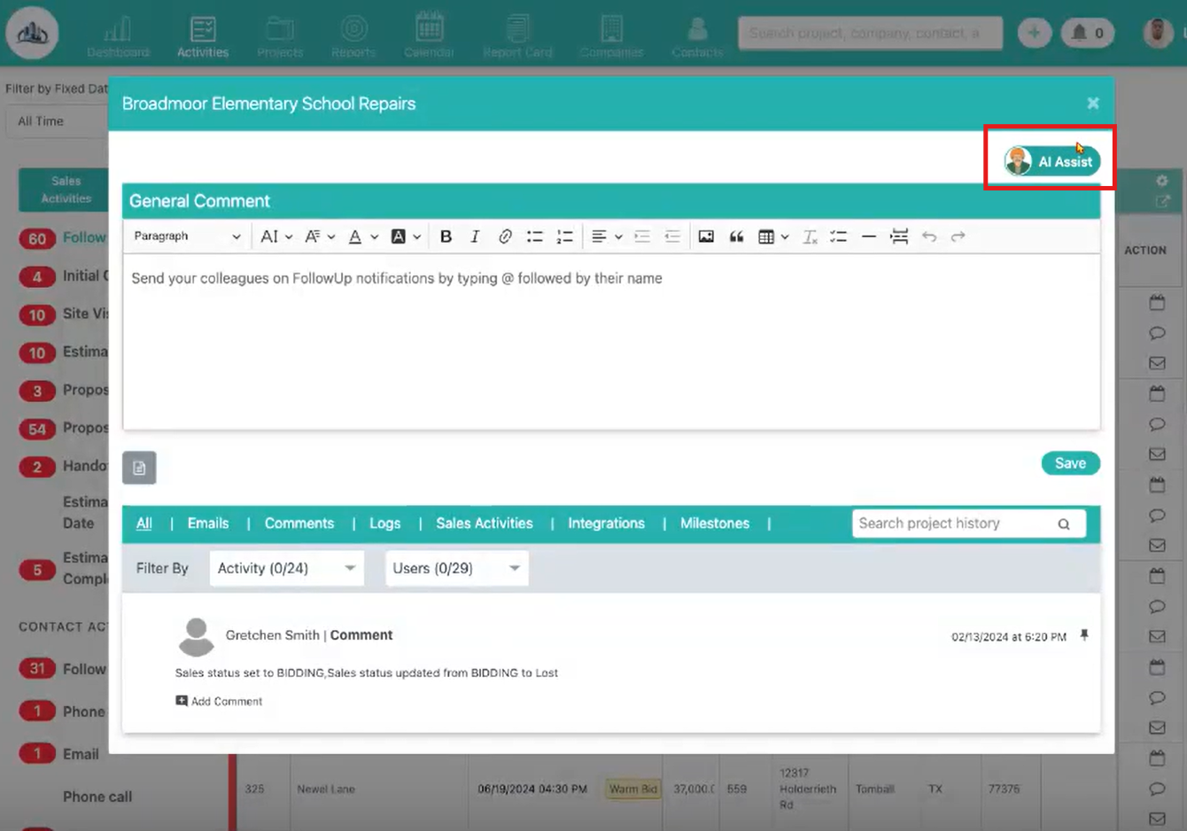 Exploring Gregg AI Assist in Follow-Up CRM